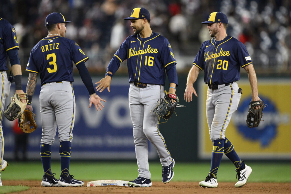 Blake Perkins homers twice as Brewers get 25 hits in 16-9 win over ...